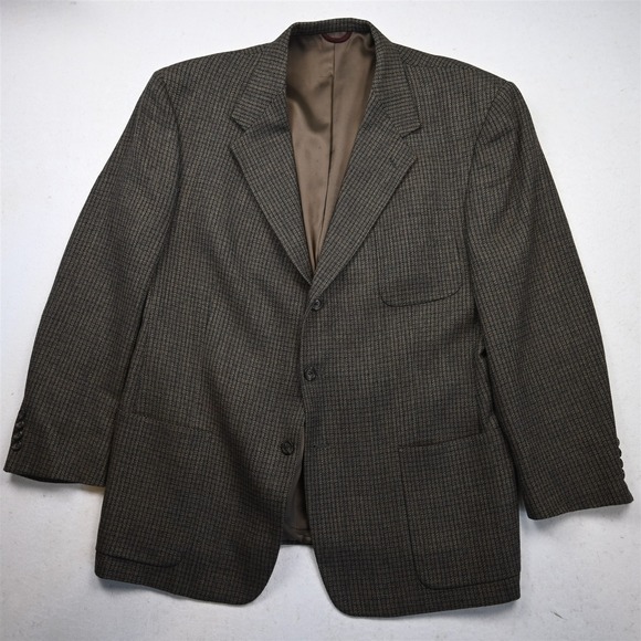 Hart Schaffner Marx | Suits & Blazers | Vtg Hart Marx 46r Brown 3 Roll ...